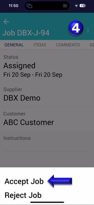 Receiving and Accepting Jobs- Docketbook App